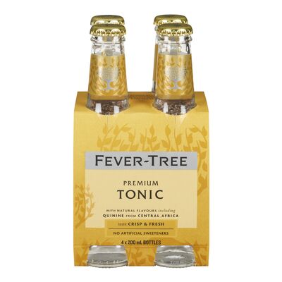 Fever Tree Premium Tonic Water 4 Pack – Crosscut Distillery