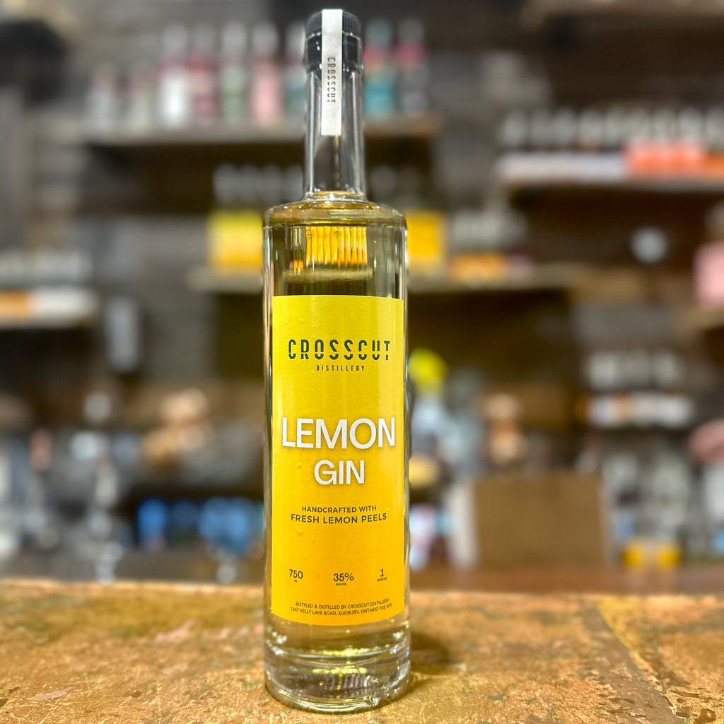 Lemon Gin 750ml – Crosscut Distillery