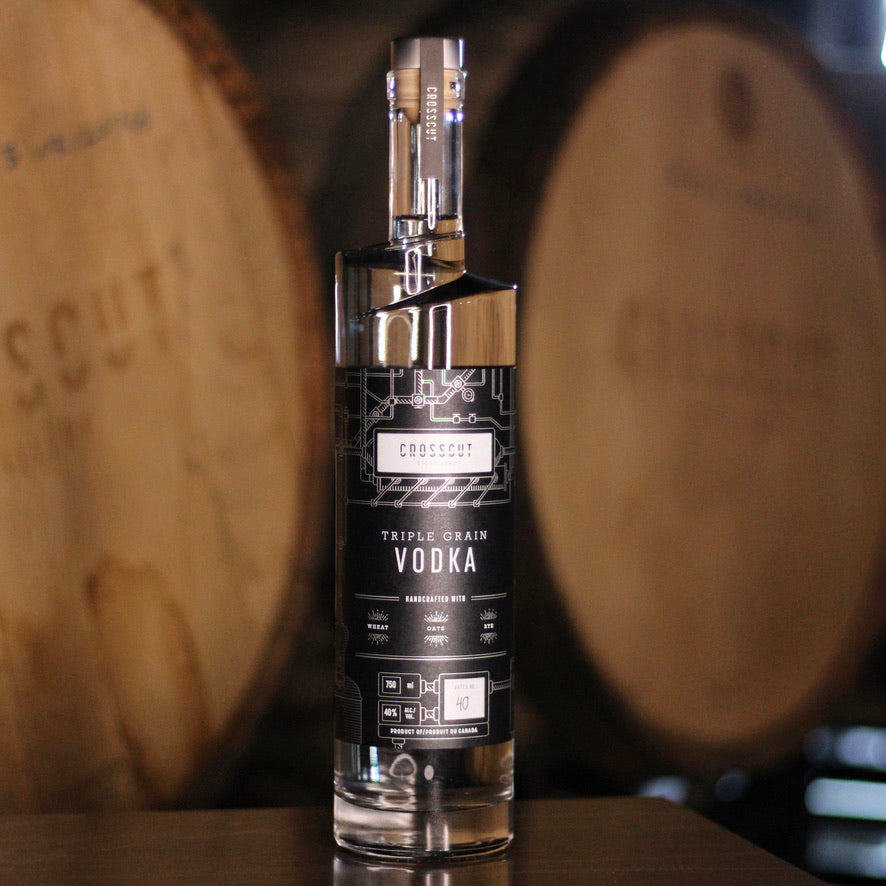 Triple Grain Vodka | 750ml | – Crosscut Distillery