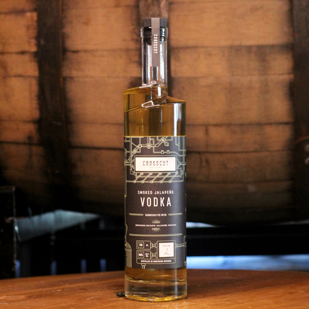 Smoked Jalapeño Vodka | 750ml | – Crosscut Distillery
