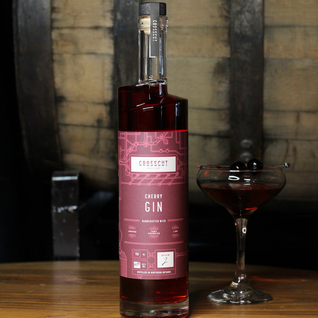 Cherry Gin | 750ml | – Crosscut Distillery